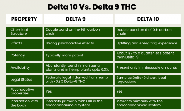 Delta 9 Vs. Delta 10: What Are The Main Differences?